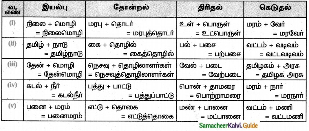 Samacheer Kalvi 8th Tamil Guide Chapter 6.5 புணர்ச்சி – Samacheer Kalvi